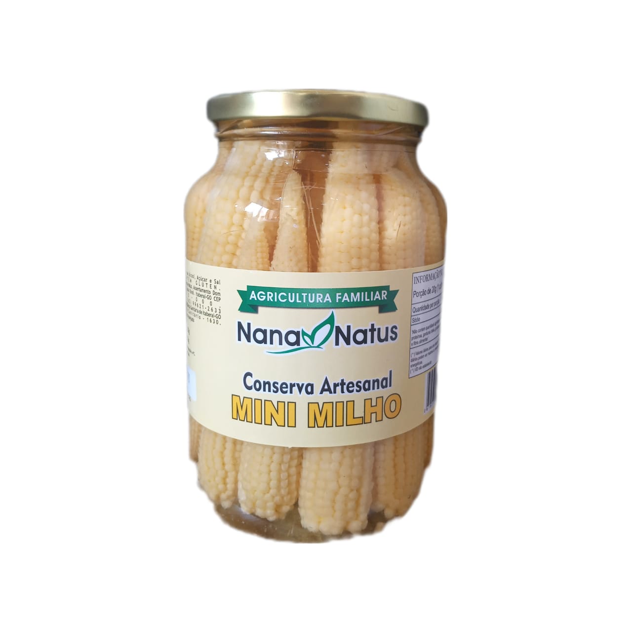 Conserva de Mini Milho Nana Natus 330g – Armazém do Campo – Rio de Janeiro